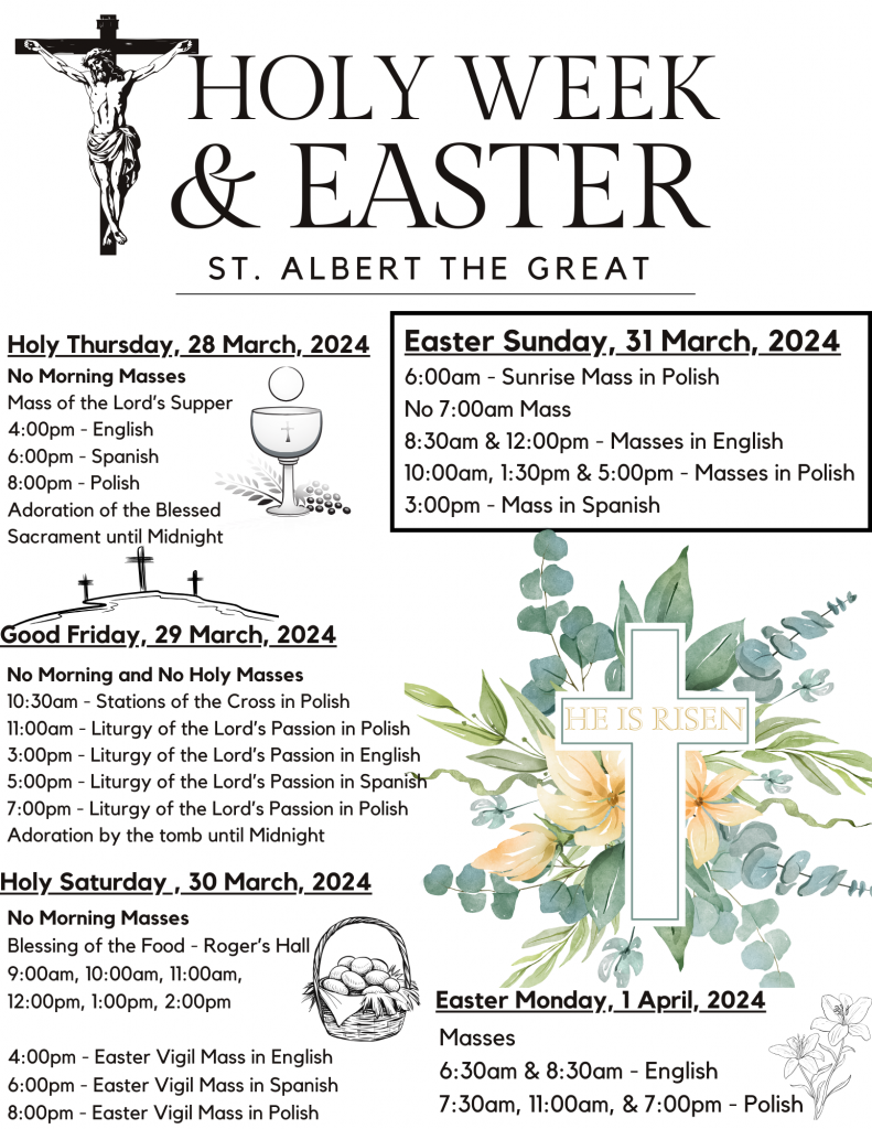 Holy week and easter - St. Albert the Great Parish