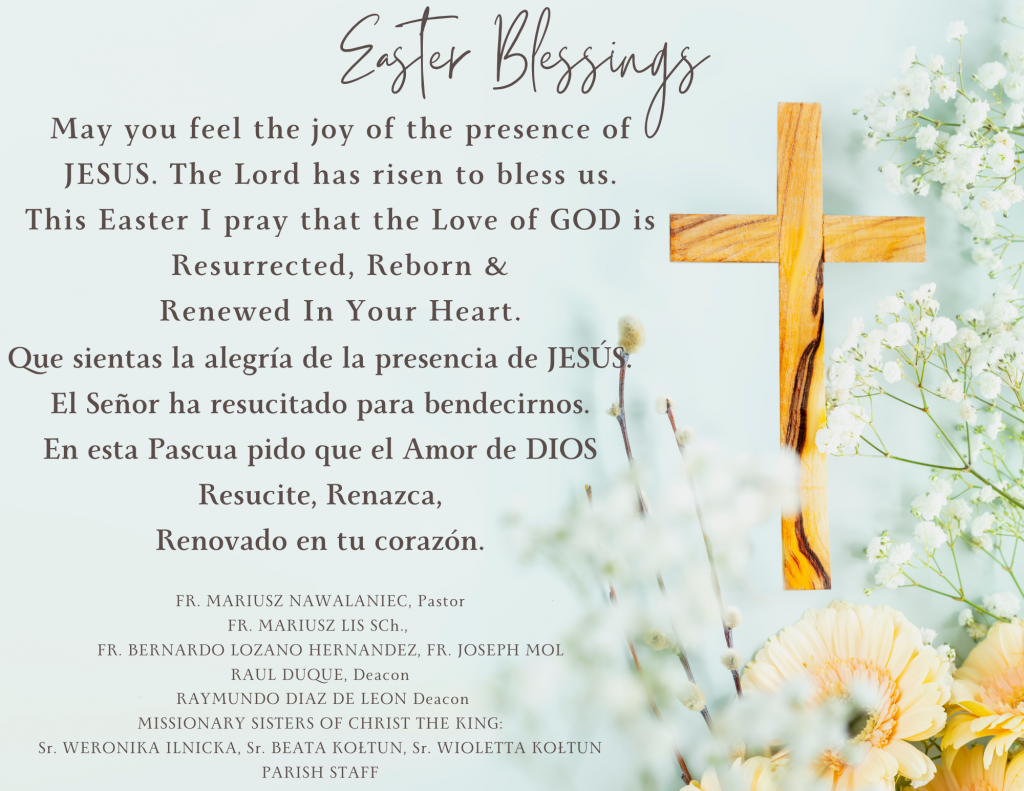 Easter blessing - St. Albert the Great Parish